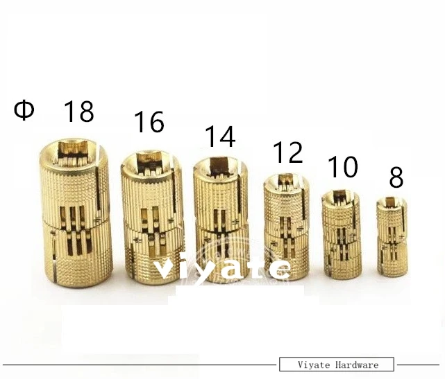 Small Solid Brass Cylindrical Concealed Pin Hinge - Viyate