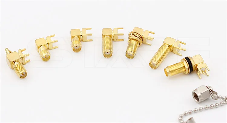Waterproof SMA Connector - Right Angle PCB Mount