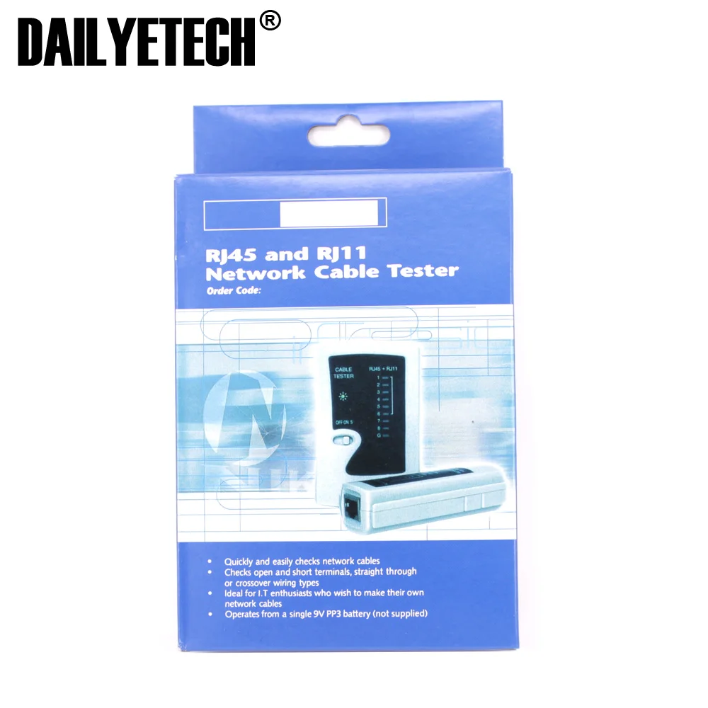 Rj45 Cable Lan Tester Network Cable Tester Rj45 Rj11 Rj12 Cat5 Utp Lan ...