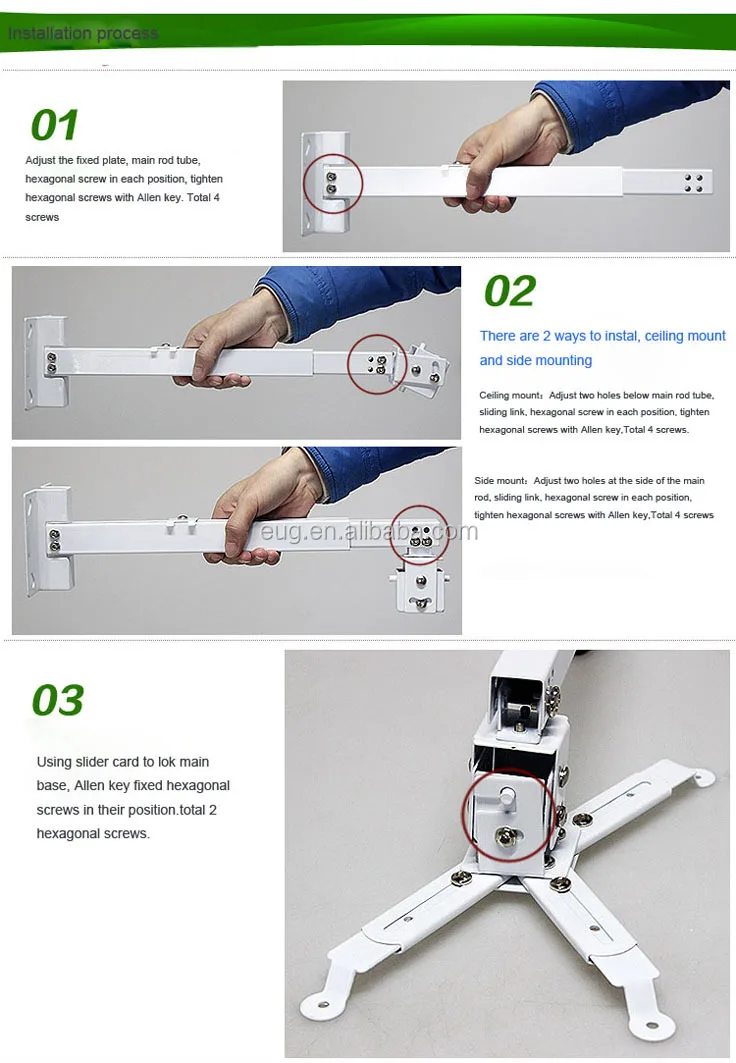 LED Projector Ceiling Mount Overhead Projector Ceiling Wall Mount ...