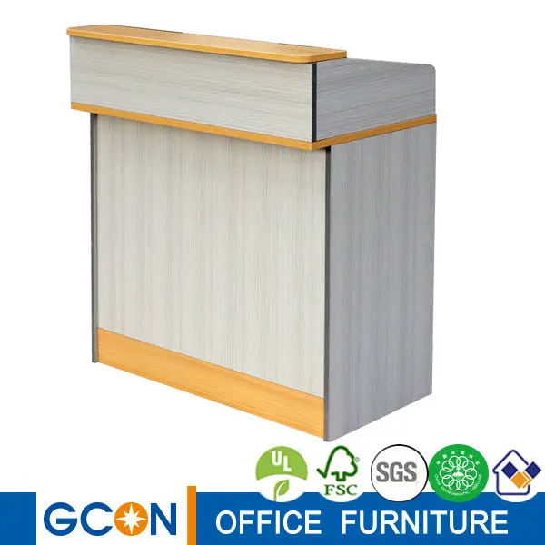 Small Cashier Table - Wood Counter for Shop Efficiency