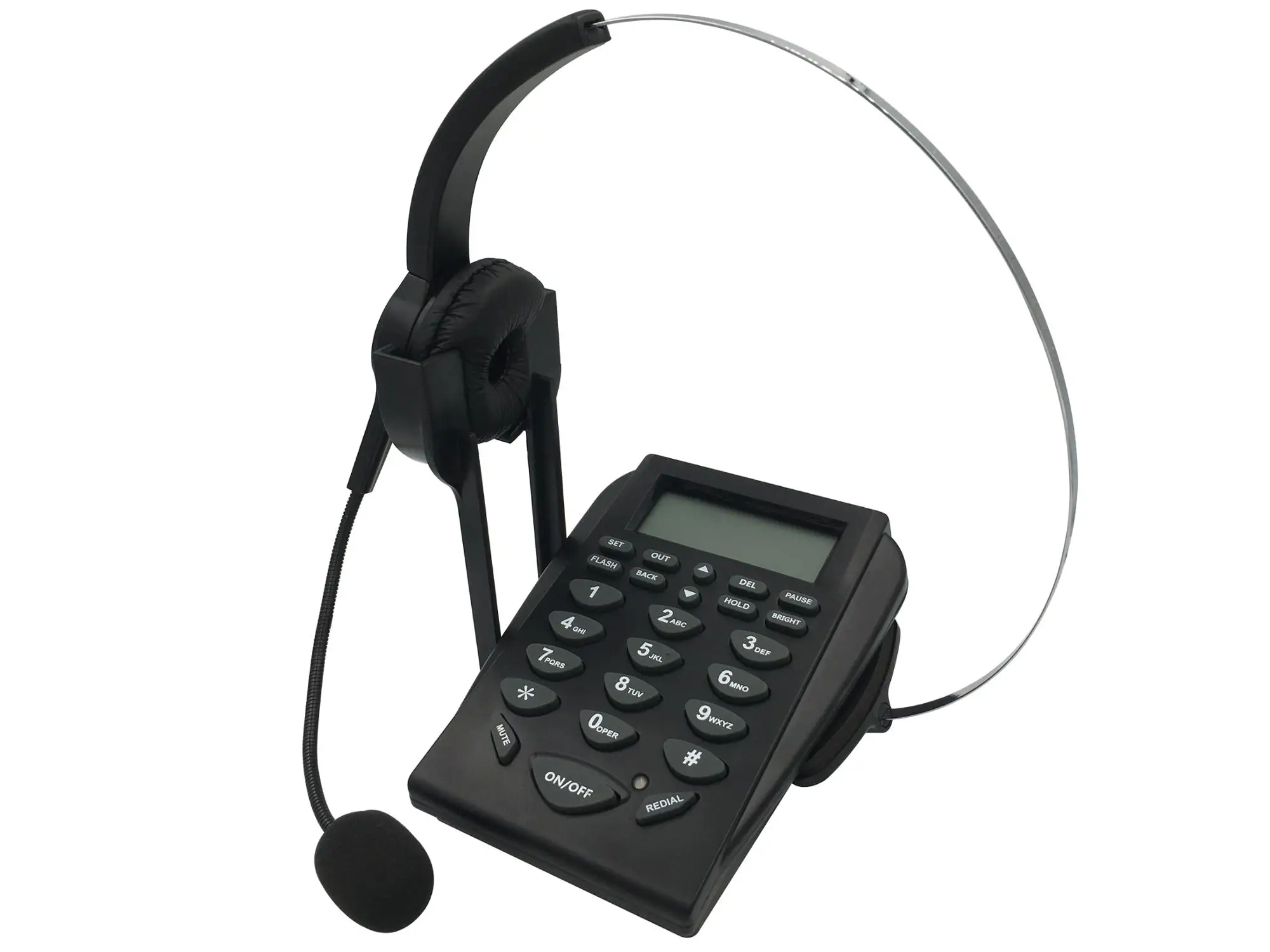 HT310 Professional FSK/DTMF Caller ID Headset with Noise Cancellation
