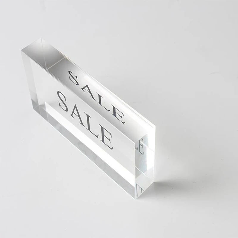 Custom Size Clear Acrylic Sign Board - Display Company Name