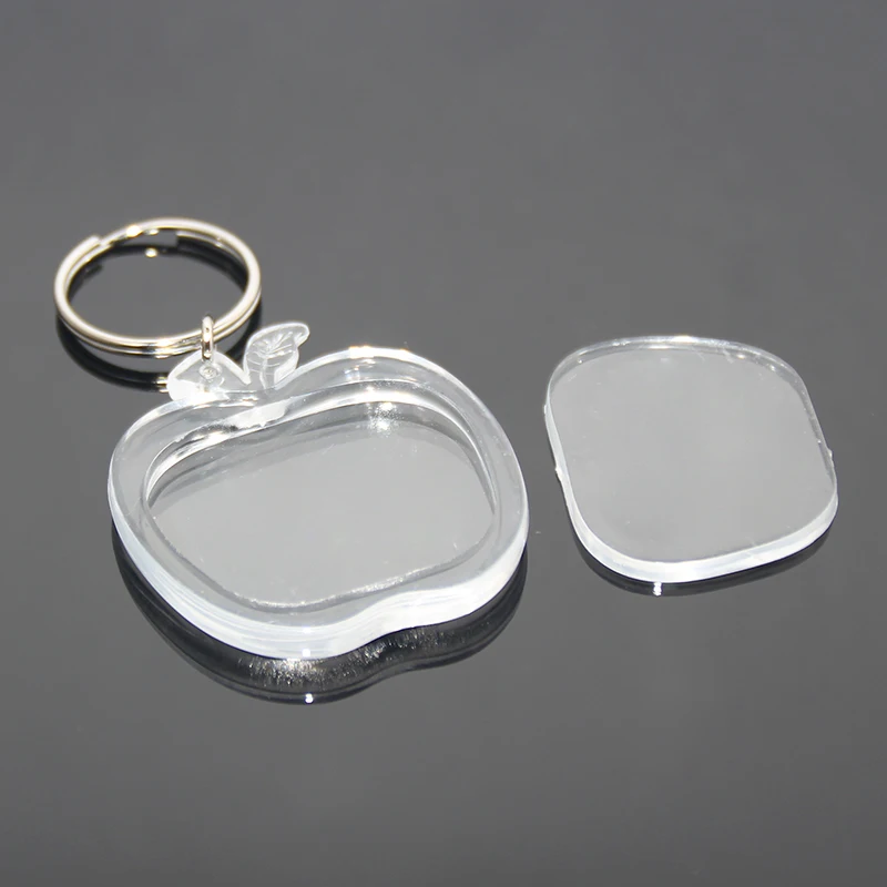 Clear Key Chain - Transparent Keyring with Acrylic Photo Frame