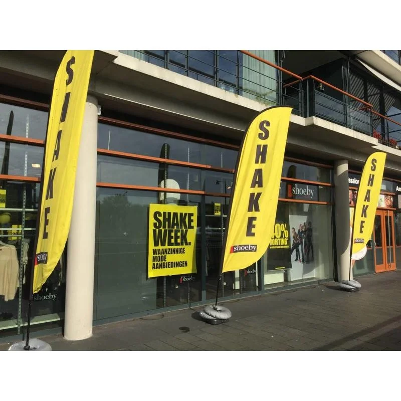 Promotion Outdoor Feather Flags - Strong Wind Event Advertising