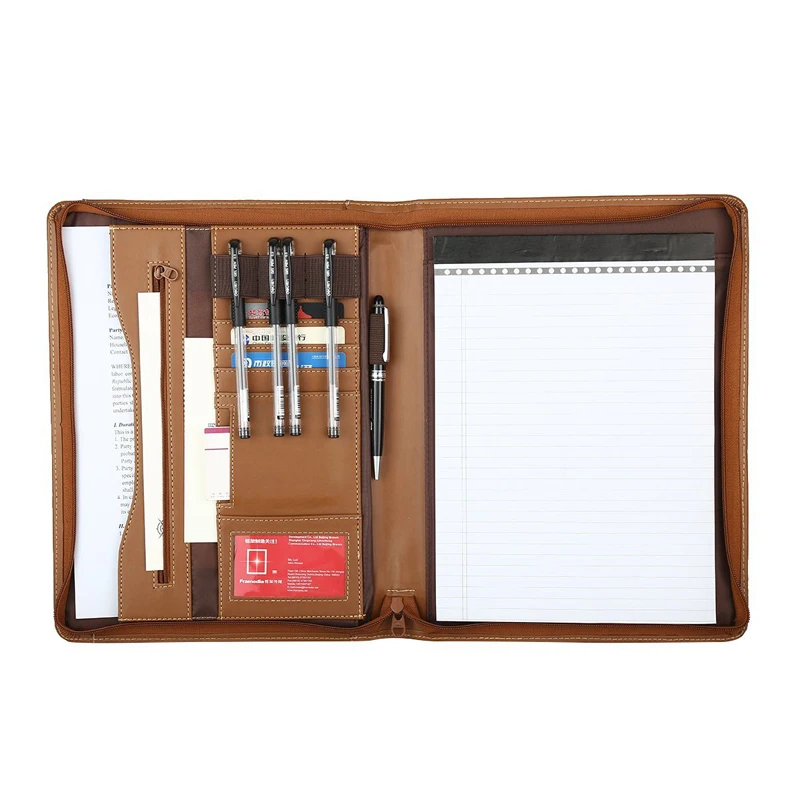 A4 File Folder Padfolio Custom Writing Pad Business Presentation Folder ...
