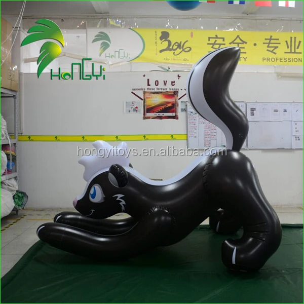 Soft Laying Cartoon Inflatable Black Squirrel / Bouncer PVC Inflatable ...