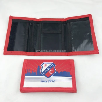 Promotional Trifold Nylon Wallet For Men Student's Sport Wallet Logo ...