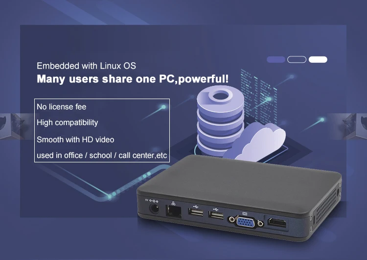 Cloud Terminal PC Thin Client FL600N2 with ARM A9 4 Cores