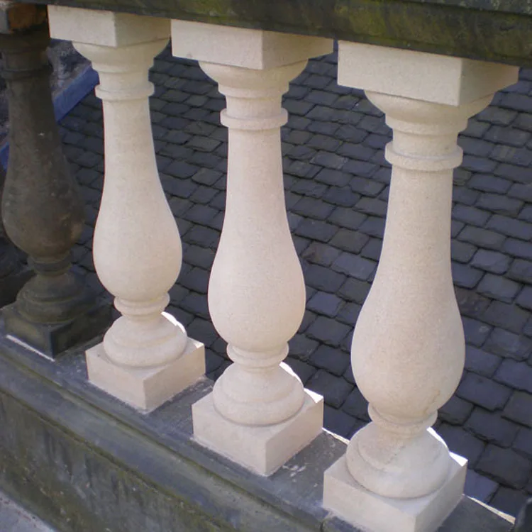 Wholesale Cheap Marble White Balcony Columns Stair Balustrades Custom ...