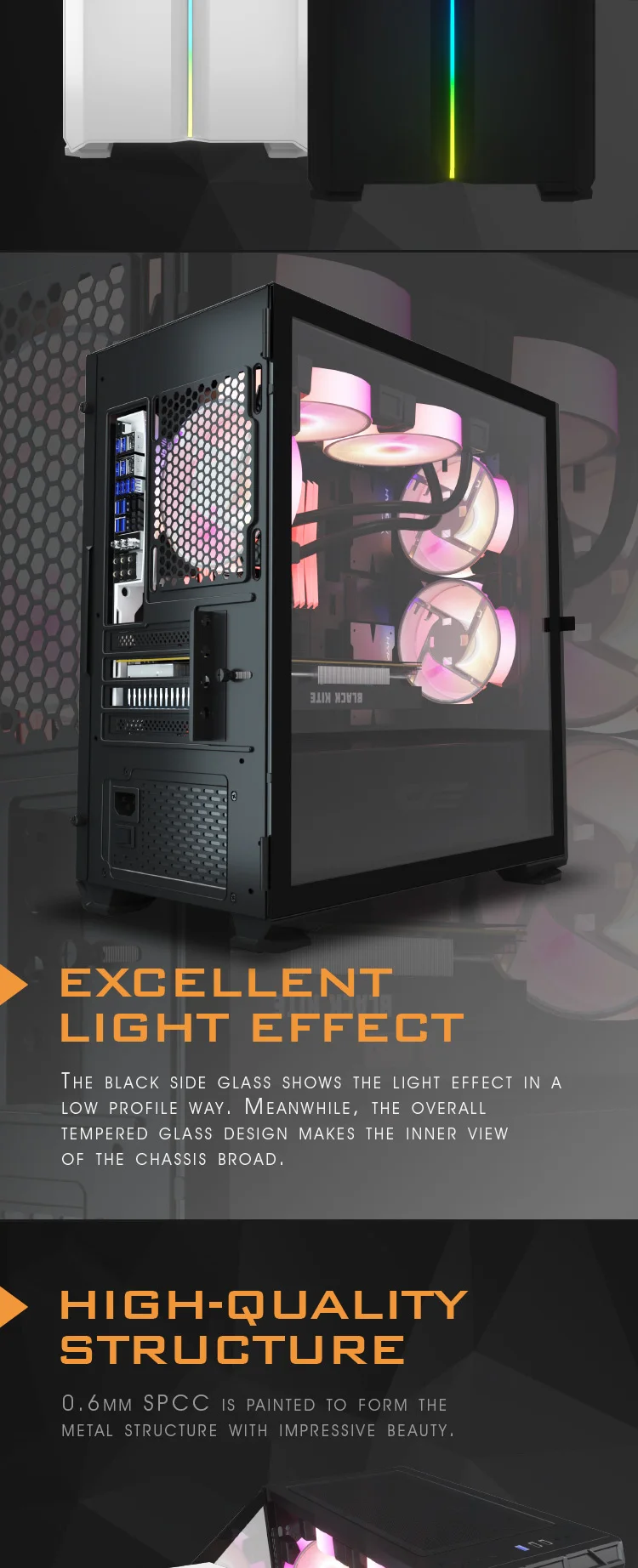 Darkflash Oem Customize Mid Tower Desktop Case Micro Atx Aluminum ...