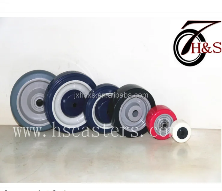 Customizable Rubber & Plastic Wheels for Material Handling OEM