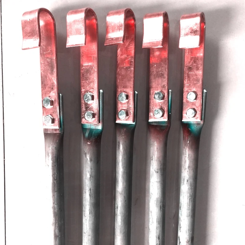 Grade1/2 Customized Titanium Anodizing Rack With Copper Hook For ...