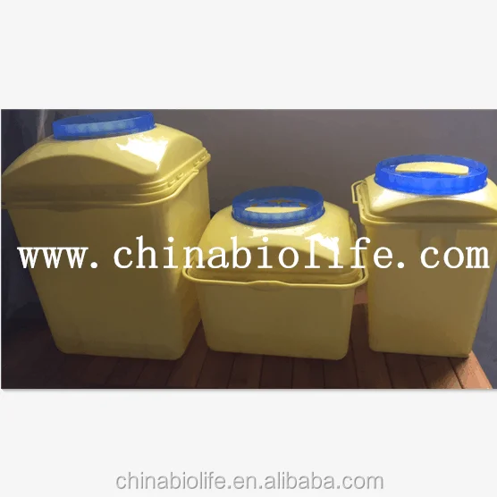 Square 10l Medical Sharps Disposal Container /sharp Collection Bin ...