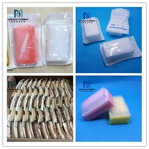 OEM 6 Pack Nail Hand Cleaning Dry Sponge Scrub - Autism Sensory Therapy ...