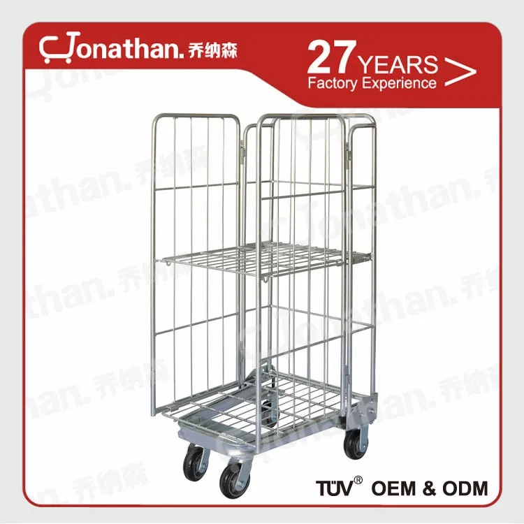 Roll ContainerC-3 Foldable Mesh Pack and Roll Cage Trolley| Alibaba.com