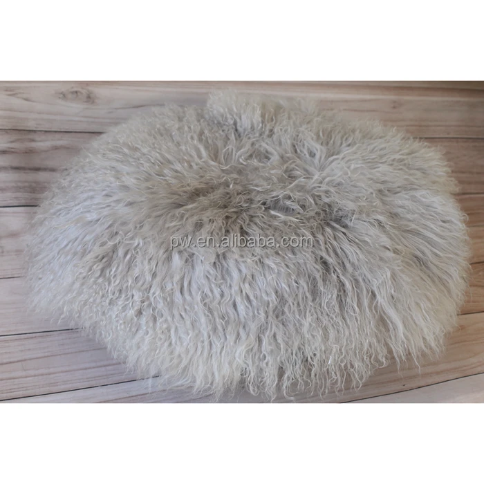 Lana de Chocolate Flokati Throw recién nacido bebé rizado posado tela ...