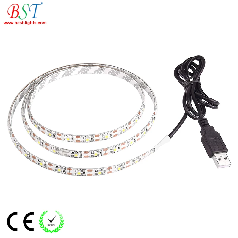 Flexible USB LED Strip Light SMD2835 5050 RGB DC3V, 3.7V, 4.5V, 5V, 6V ...