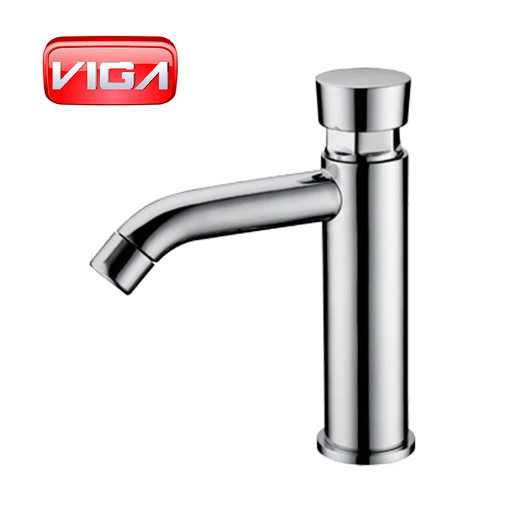 Auto off push type self-closing brass basin faucet| Alibaba.com