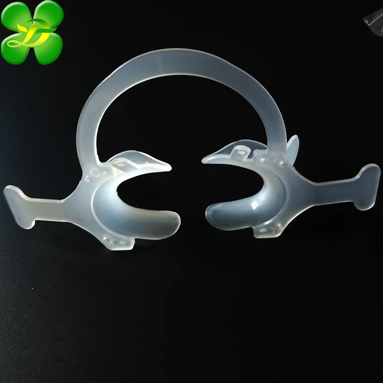 Different Sizes Adult C Shape Blue Transparent Dental Cheek Retractor ...