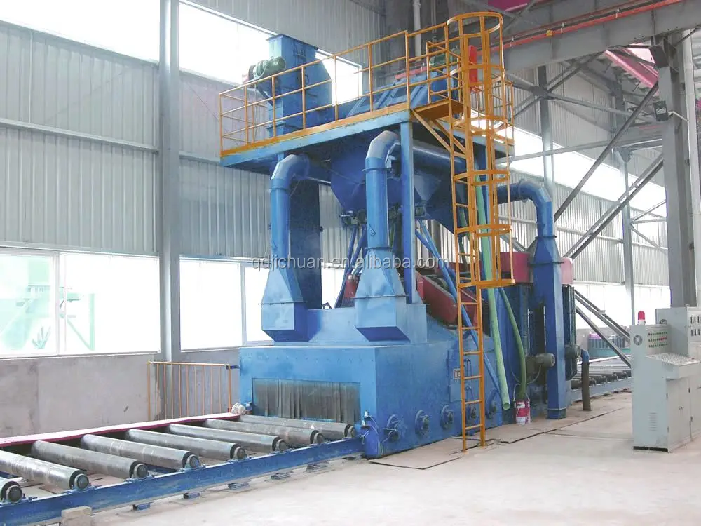 Powerful High Efficiency H Beams Conveyor Shot Blasting Machine - Buy ...