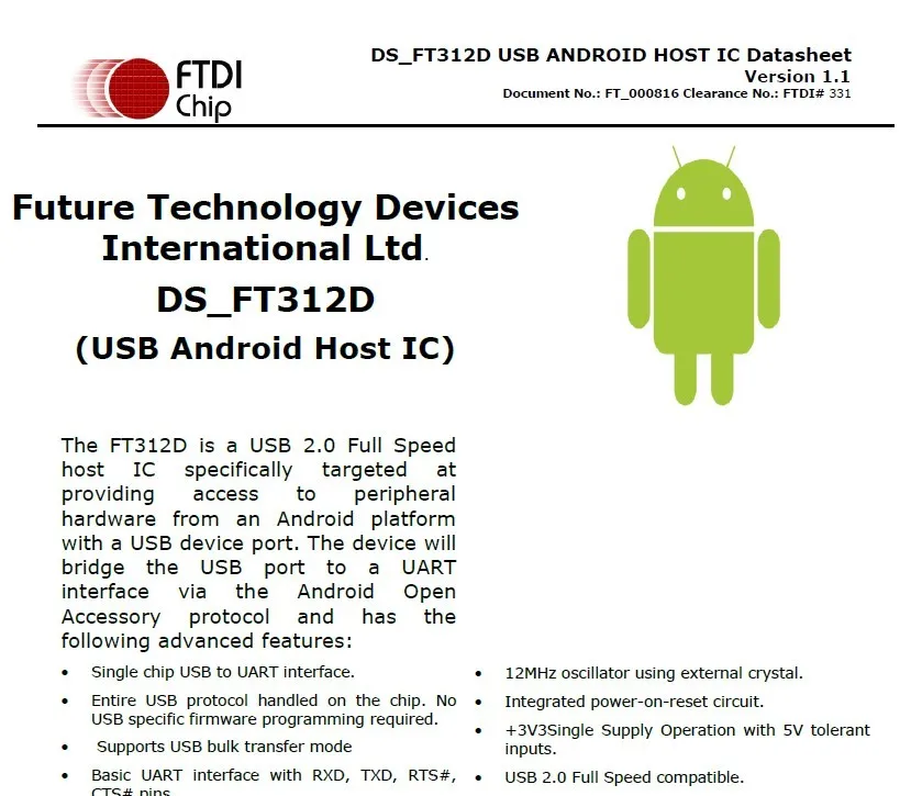 Android Free Driver Installing FTDI FT312D Type C USB to RS232 DB9 ...