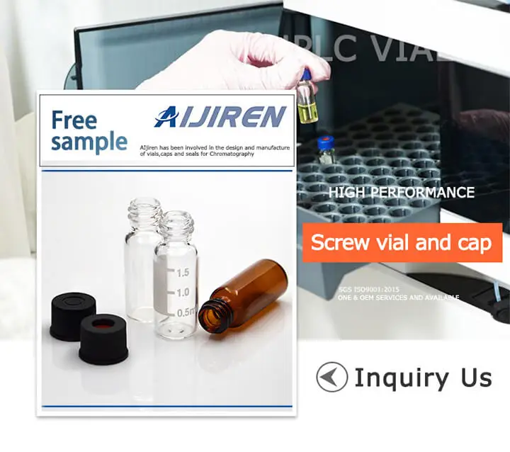 Glass Vial Seal 8mm Screw Cap with Pre-Slit Septa - Aijiren