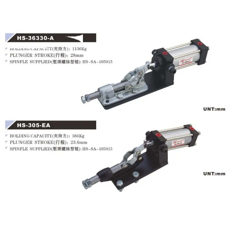 HS-36330-A Air Toggle Clamp - 1136KG Holding Capacity