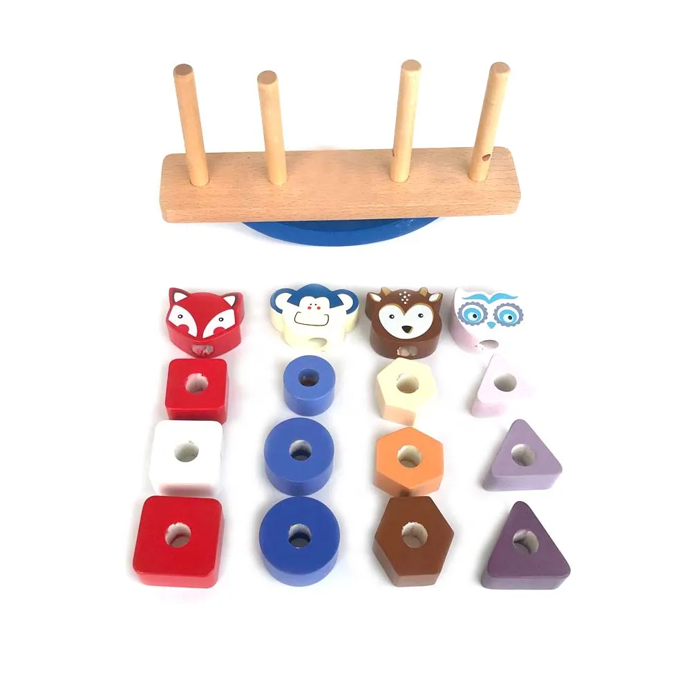 Creative Certificated Animals Block Stacking Game for Kids