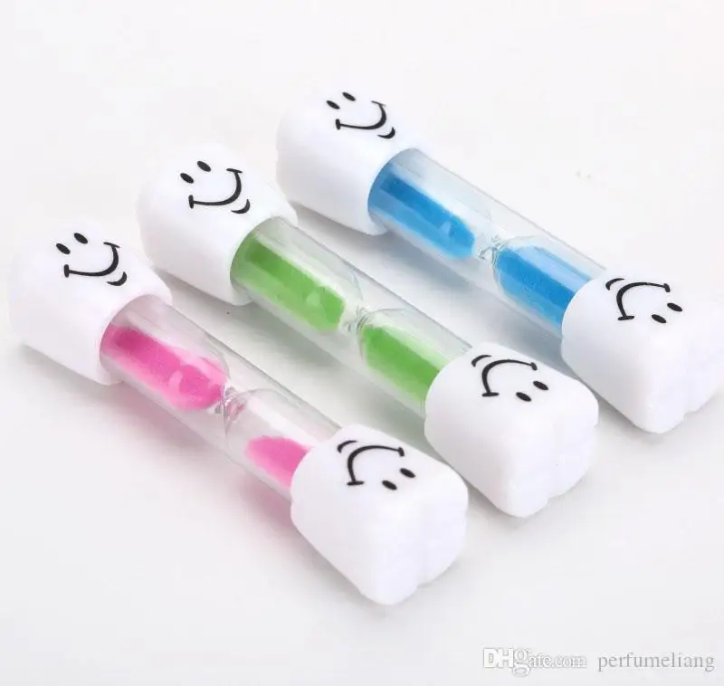 Tooth Shape Plastic Sand Timer Hourglass Toys 1 2 3 Minute for Kids ...