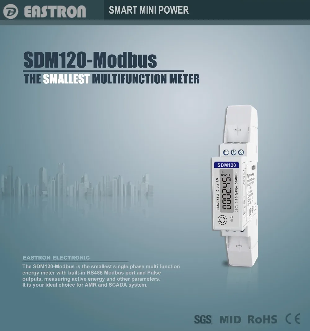 Sdm120-modbus Energy Meter - Precision Single Phase Measurement