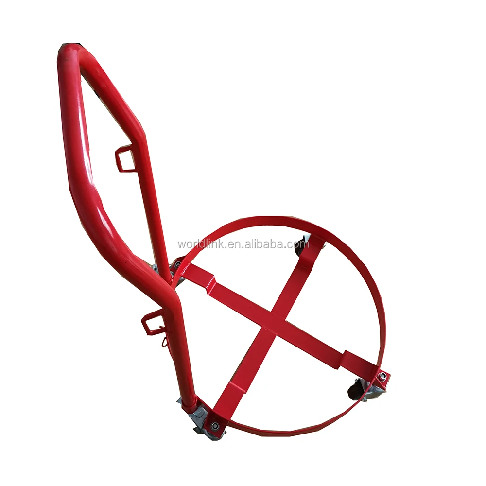 Hand Push Welded Oil Drum Carrier Cart - Durable & Versatile