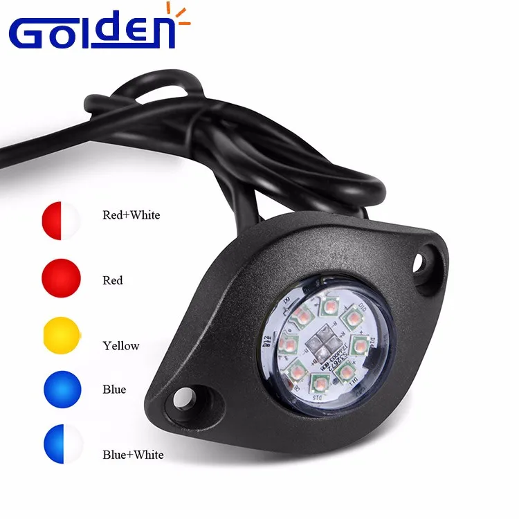 8 Bulb Emergency Vehicle Surface Mount Strobe Kit - Hideaway Strobe Light