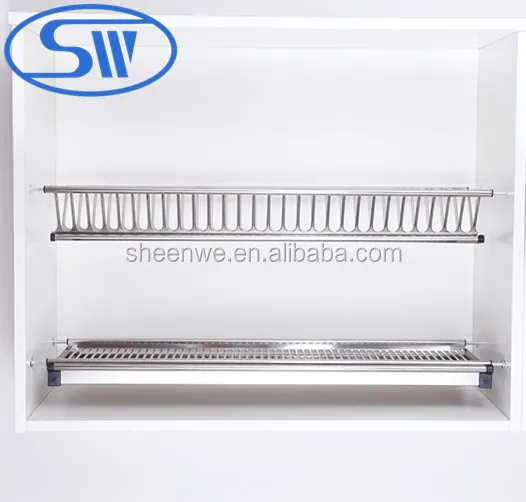 Guangzhou Sheenway Kitchen Cabinet Stainless Steel dish drying rack ...