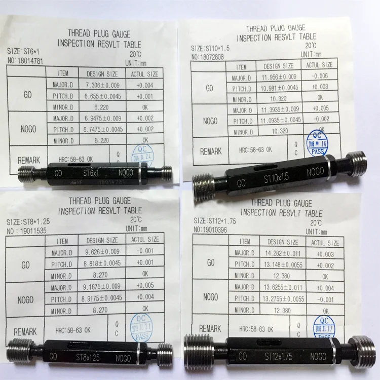 M1-M100 Tolerance Class 6H Thread Plug Gauge - HY Precision