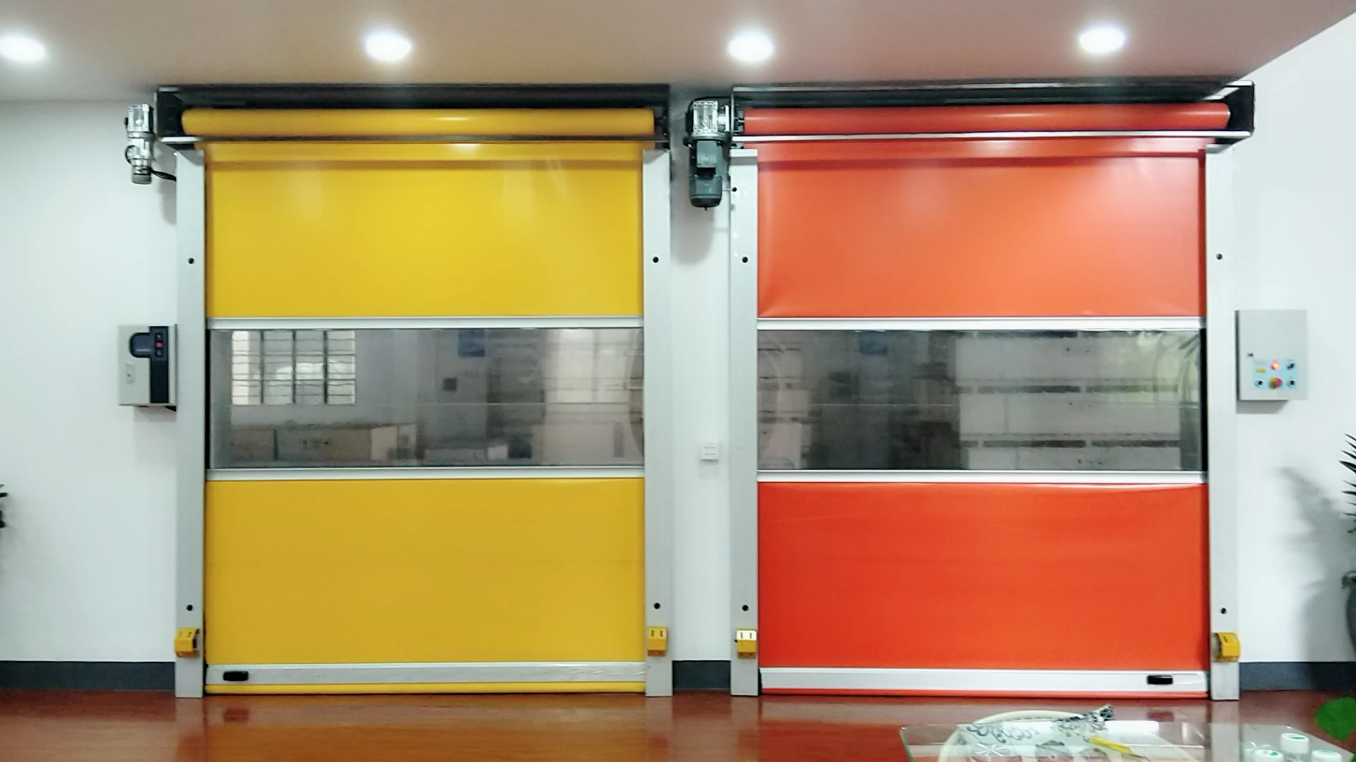 QX 220V Fabric PVC Fast Door Customized Size Roll up High Speed Door ...