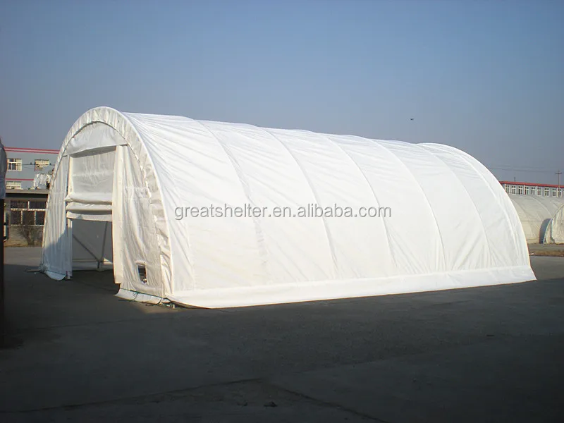 Heavy Duty Large Dome Hay & Grain Storage Tent with Wood Frame ...