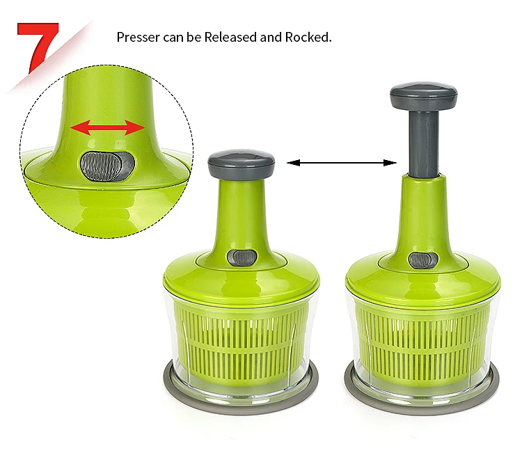 Hand Press Manual Swift Salad Chopper Multifunction Press Chopper - Buy ...