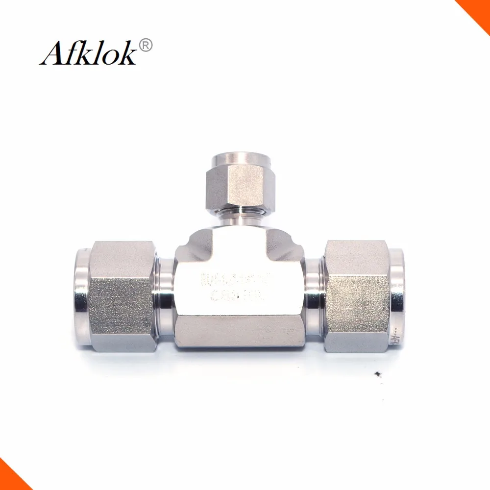 Stainless Steel 316 T Shape Tube Fittings Equal Tee Water Hexagon ...