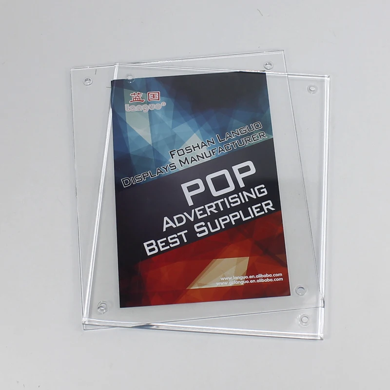 Custom A4 A5 A6 Clear Plastic Acrylic Photo Frames