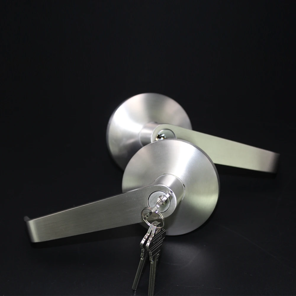 Fire Door Exterior Lever Lock Precision Cast Solid Handle Key Version ...