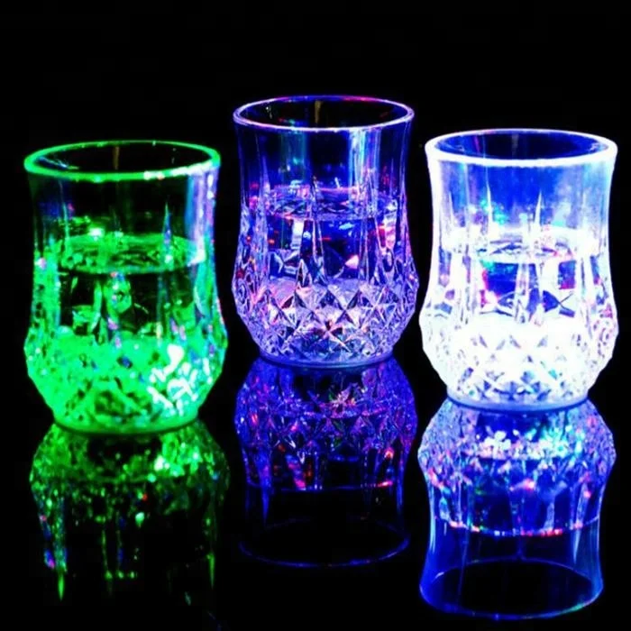 Water Activated Light Rainbow Color Changing LED Cup For Wedding Party ...