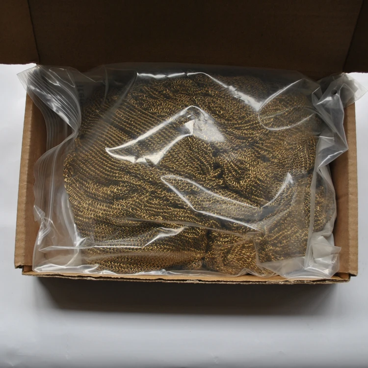 Fire Resistant Stainless Steel Chainmail Sheet / Decoration Metal Rings ...