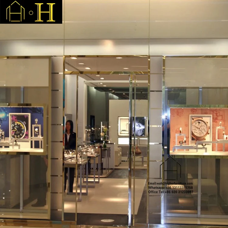 Customized Watch Display Cabinet Simple Jewellery Shop Counter Design ...