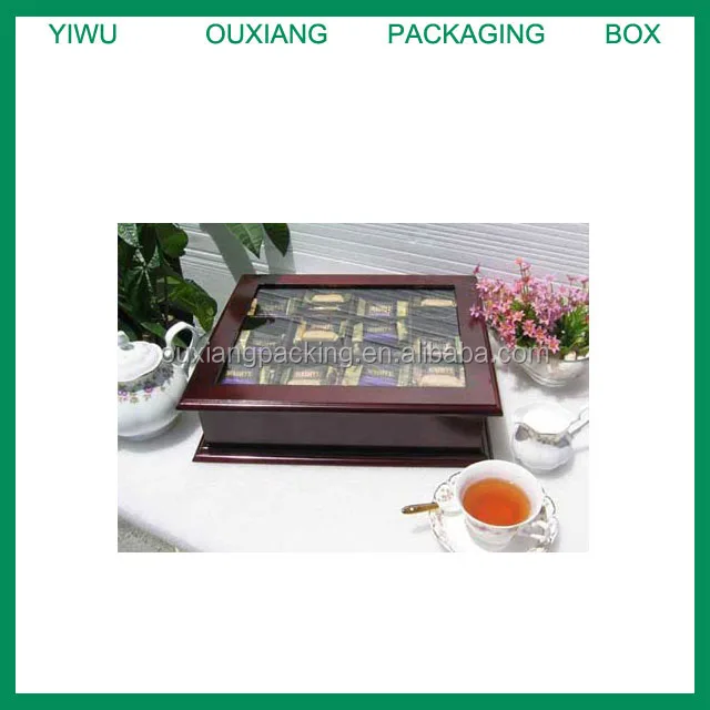 LARGE Fancy Tea Bag Chest Cabinet / Tea Bag Storage Box, Solid Wood ...