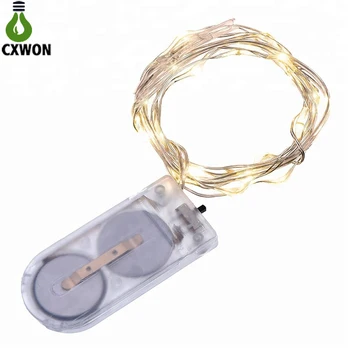 High Quality Cr2032 Button Battery Operated Mini Copper Wire Led Fairy ...