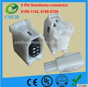 住友コネクタ6189-1142 6188-0706ハウジングホワイト6ピンオリジナル - Buy 住友コネクタ、自動車電線コネクタ、 6 ピン ...