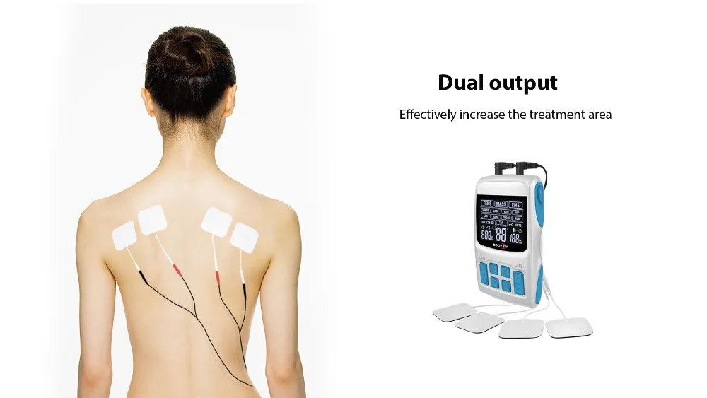 Tens Acupuncture Digital Therapy Machine Massager Electronic Pulse ...