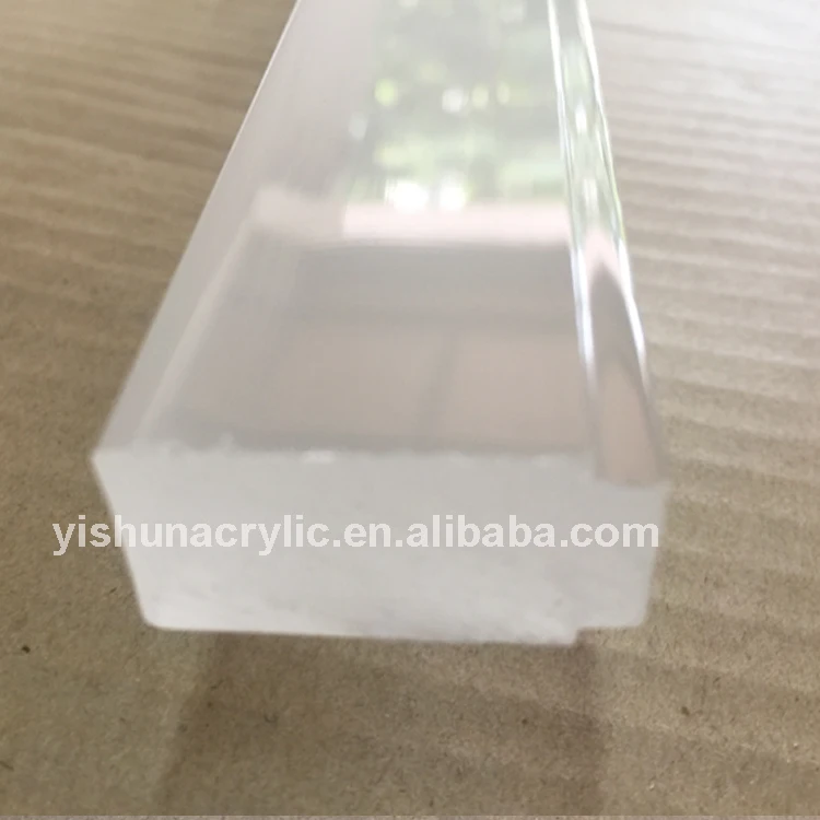 Factory Custom High PMMA Plastic Diffused Acrylic Profiled Rod For LED ...