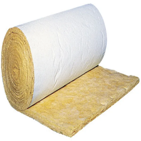 White vinyl back Fiberglass wool insulation roll for building roof ...
